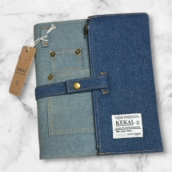 kekal | Office | Kekal Binder Organizer Folder Blue Denim Jean ...